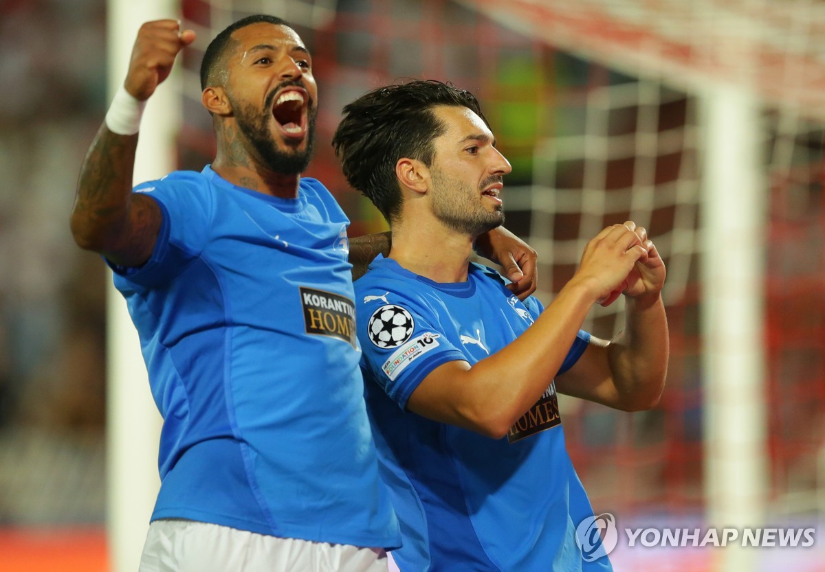 '설영우 풀타임' 즈베즈다, UCL PO 1차전서 파포스에 1-2 덜미 | 연합뉴스