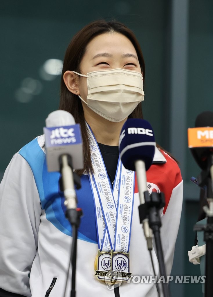 소감 말하는 김민선 연합뉴스
